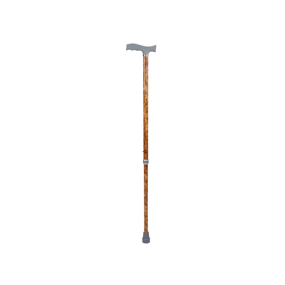 HEIGHT ADJUSTING CANE WITH PINE WOOD DESIGN - Pedder Johnson